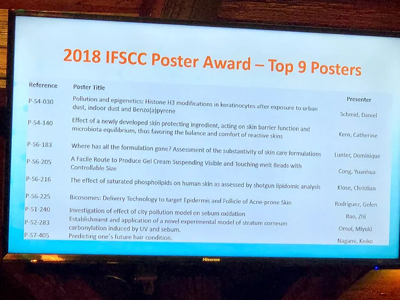 喜讯 | 上海家化荣获德国IFSCC创新技术海报大奖 慕尼黑时间9月18日-21日，由IFSCC国际化妆品化学家学会联盟、德国化妆品科技协会 ...