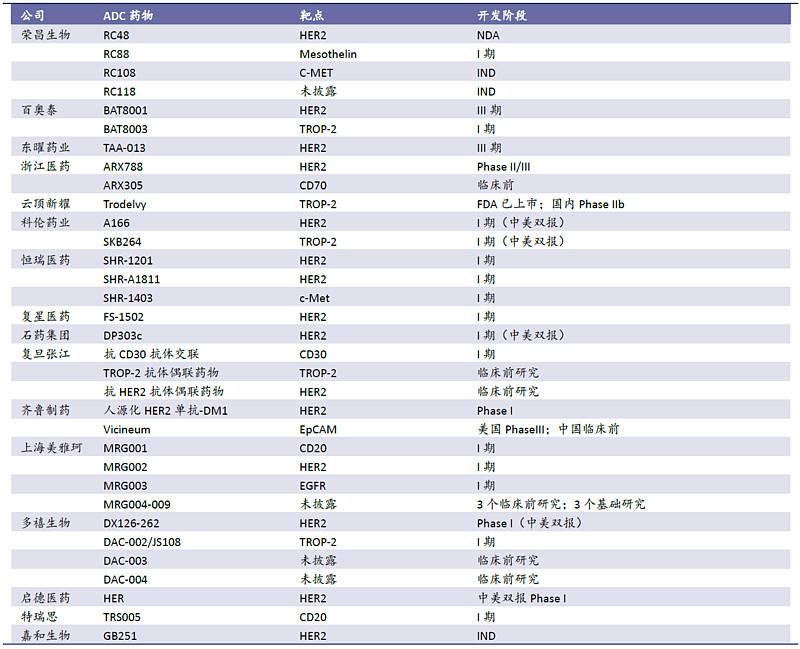 ADC抗体偶联药物报告 全文索引：（1）ADC药物简介（1.1）ADC结构（1.2）ADC药物常见靶点及对应肿瘤类型（1.3）三代ADC产品 ...