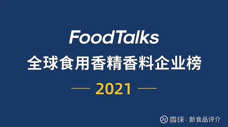 重磅 | 2021年FoodTalks全球食用香精香料企业50强出炉！ 2021年FoodTalks全球食用香精香料企业50强（以下简称食用香精香料50强）是由FoodTalks团队策划的项目 ...