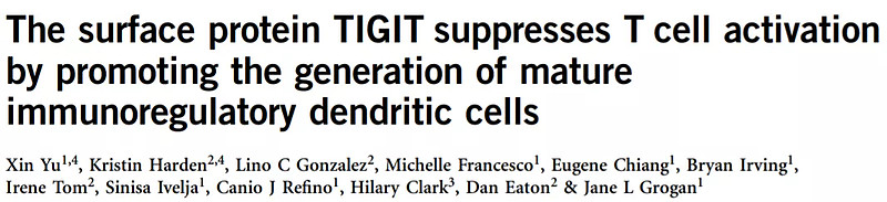 TIGIT靶点行情起 原文链接：网页链接继BMS和 葛兰素史克 相继花了大价钱拿到后购进TIGIT候选产品后，这个靶点似乎迎来一波行情。TIG ...