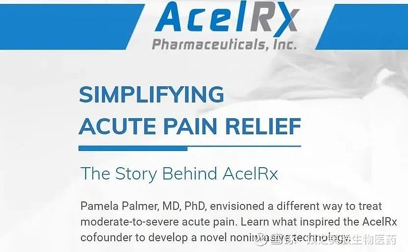 BioNews | AcelRx ：+23%，与Aguettant签署两项协议 作者：林出 微信公众号：蹊之美股生物医药 ...