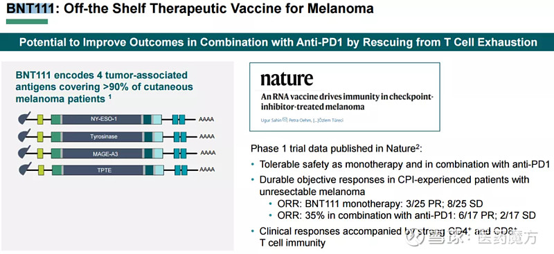 mRNA癌症疫苗获得FDA快速通道资格，治疗黑色素瘤 11月19日， BioNTech 宣布美国FDA已授予该公司在研肿瘤免疫 mRNA 疫苗 ...