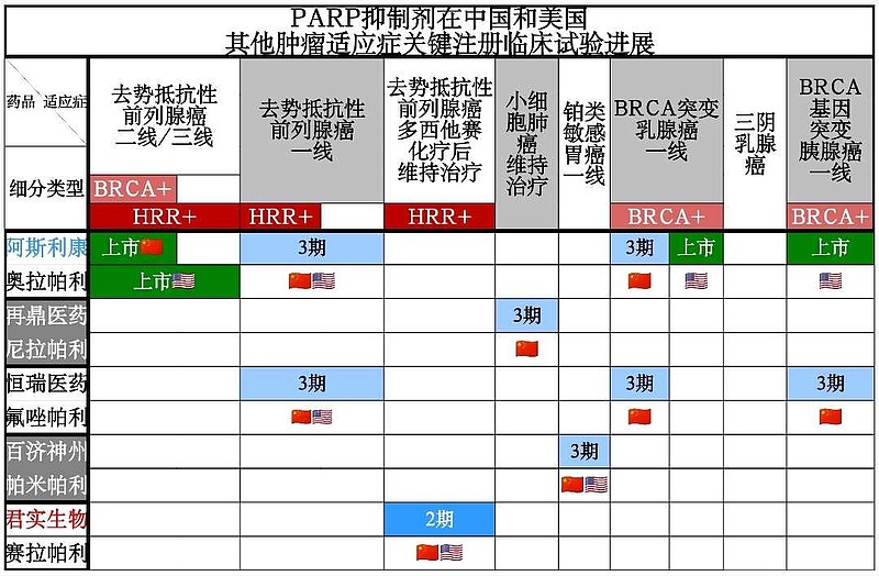君实生物PARP抑制剂获批，转移性去势抵抗性前列腺癌多西他赛化疗后维持治疗，2期关键注册临床 （一）PARP抑制剂获批前列腺癌多西他赛化疗后 ...