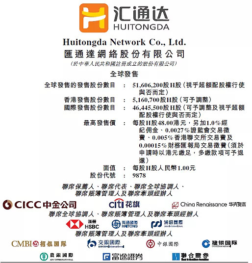 汇通达网络(09878)，今招股，预期2月18日香港IPO上市 $HUITONGDA NET(09878)$ $阿里巴巴-SW(09988 ...