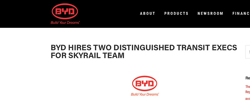 比亚迪美国聘请两名杰出的运输执行官 加利福尼亚州洛杉矶。 (2/5/2022) – BYD Transit Solutions LLC 是 ...
