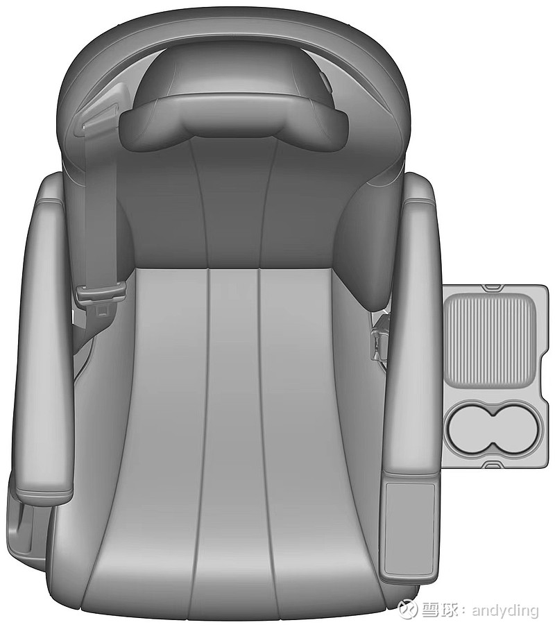 $比亚迪(SZ002594)$ 腾势D9座椅专利公布，亮点是侧面有小桌板可以折叠出来。 - 雪球