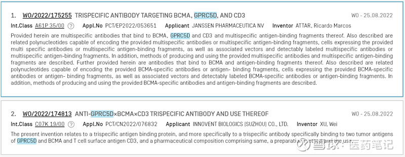 强生、信达生物研发GPRC5D/BCMA/CD3三抗 Armstrong 2022年8月25日， 强生 、 信达生物 的GPRC5D/BCMA/CD3三抗专利同一天公开。... - 雪球