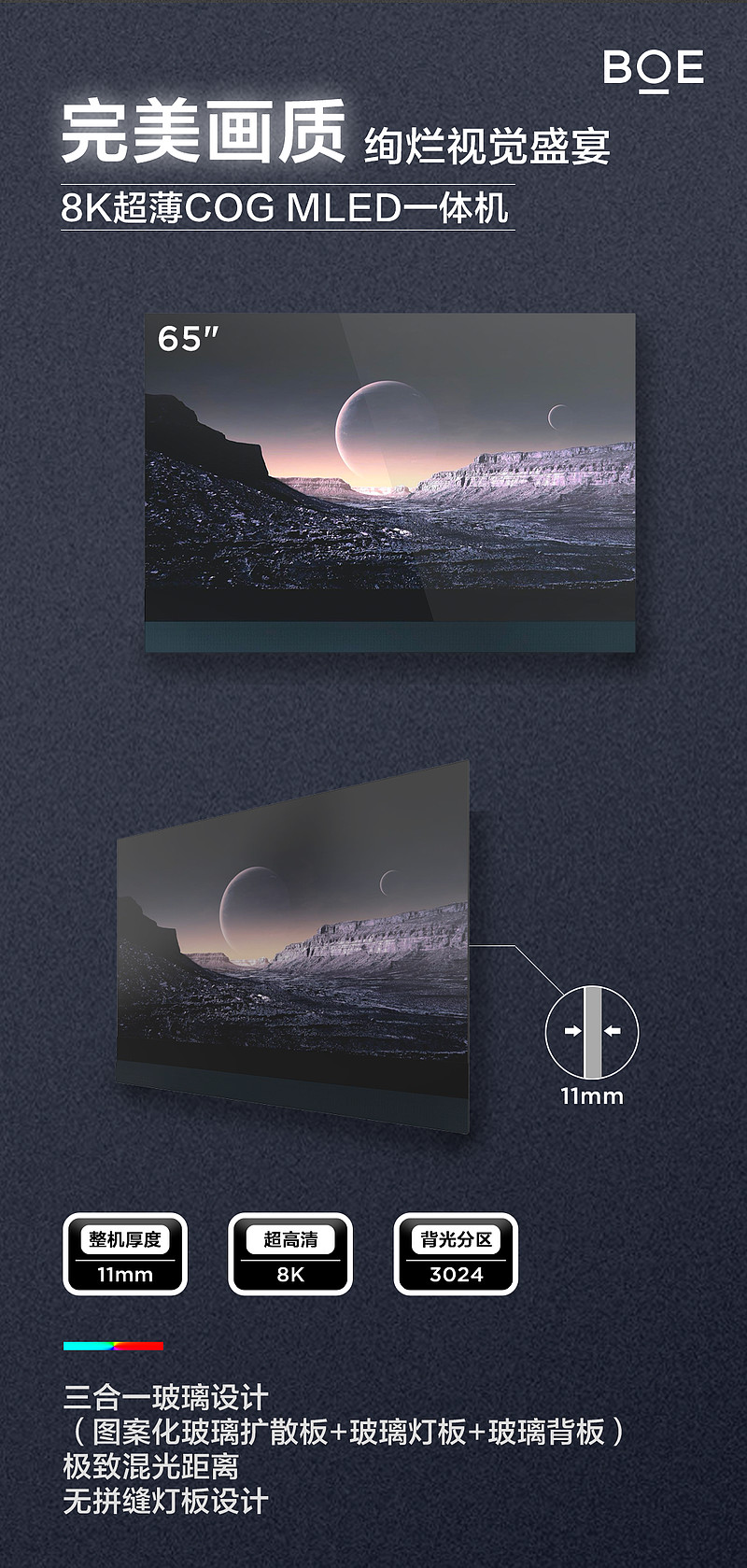 22H1， 京东方 MLED——玻璃基（COG）创新进展： 1、34英寸 R1500 1152分区，曲面电竞 ... - 雪球