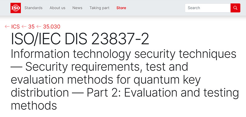 填补国际空白！中国主导的量子密钥分发国际标准进入发布阶段 光子盒研究院出品国际标准化组织ISO/IEC JTC1/SC27( 信息安全 、网络安全和隐私保护分技术委员会，以下简称... - 雪球