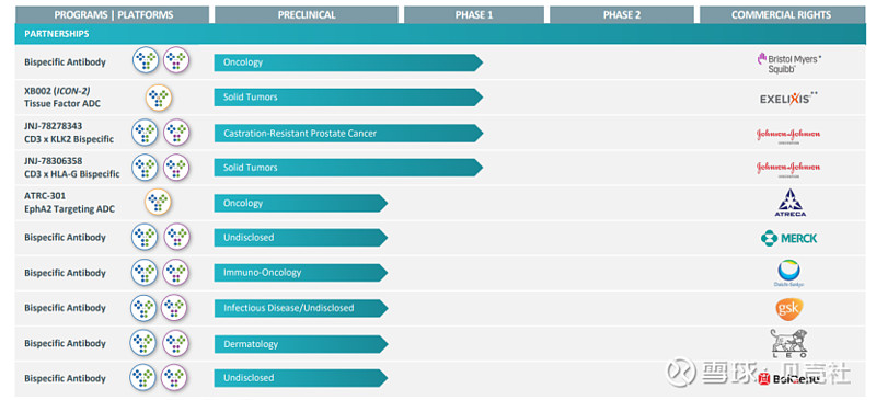 全球布局双靶向双抗ADC企业概览 来源：多玛医药 美国艺术与科学院、美国国家科学院两院院士Raymond J. Deshaies 教授曾在 ...