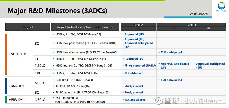 DS8201必知的10件事 1、谁是ADC领域的王者？DS-8201当仁不让。销售额说明一切。2019年底获批上市，治疗HER2阳性乳腺癌，凭借优异... - 雪球
