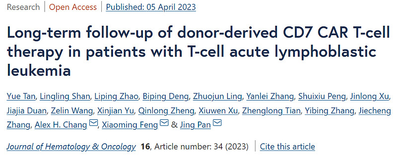 总体反应率达95%！雅科生物CD7 CAR-T细胞2年随访结果发表 4月10日，雅科生物发布新闻稿称，该公司CD7 CAR-T细胞治疗产品临床结果发表在国际学术期刊 Journal of ...
