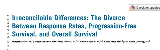 如何解读ORR，PFS获益和OS获益不一致 周一发了一篇关于OS、PFS、DFS、ORR，DCR肿... - 雪球