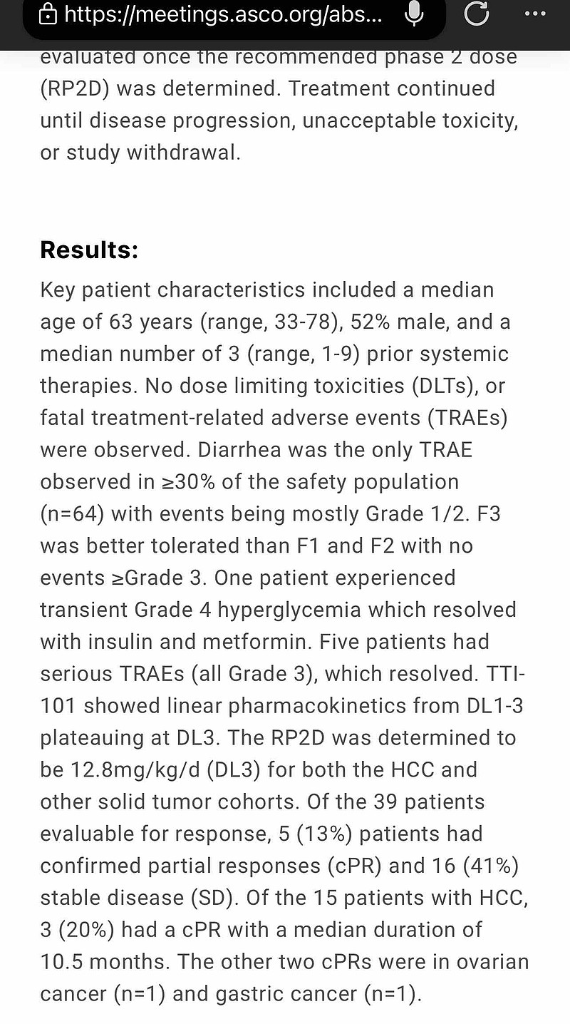 STAT3抑制剂在肝癌上初步数据不错，副作用也不大，这个靶点在肿瘤、免疫疾病上可能很有前途。 - 雪球
