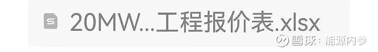 20MWh储能EPC总承包工程报价表 该EXECL文档为某风电场10MW/20MWh储能示范项目EPC总承包工程报价表，包含23个工作表（如下）： 工料价格计... - 雪球