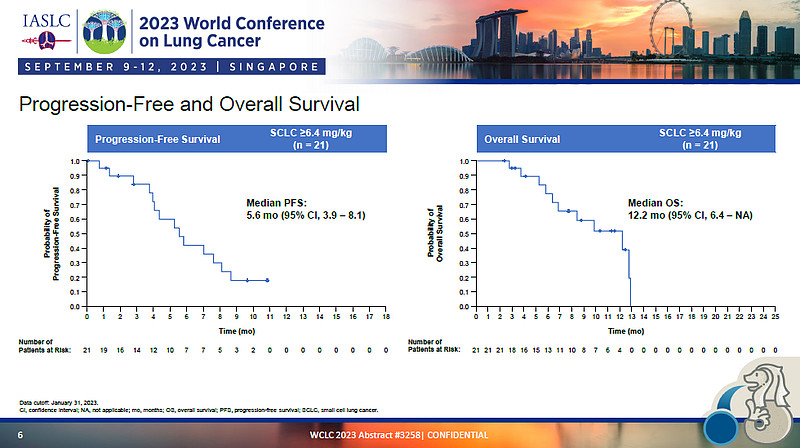 2023 WCLC | 小细胞肺癌的探索：DLL3靶向药物，B7-H3 ADC 小细胞肺癌（SCLC）约占肺癌的14%，且预后不良，广泛期患者（ES-SCLC）的中位OS仅略高于1年。除了PD ...