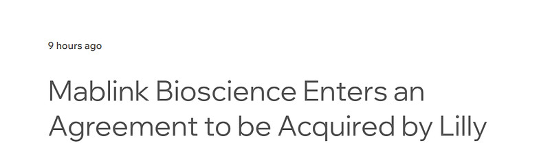 礼来开启ADC新征程…… 01 Mablink为何会被礼来看上？2023年10月18日晚间，有关“ 礼来 欲收购一家法国公司”的消息，不胫而走。有... - 雪球