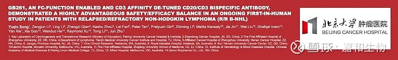 2023 ASH：GB261以壁报展示临床有效性和安全性结果 第65届美国血液学年会（ASH）于2023年12月9日-12日在美国圣地亚哥 ...