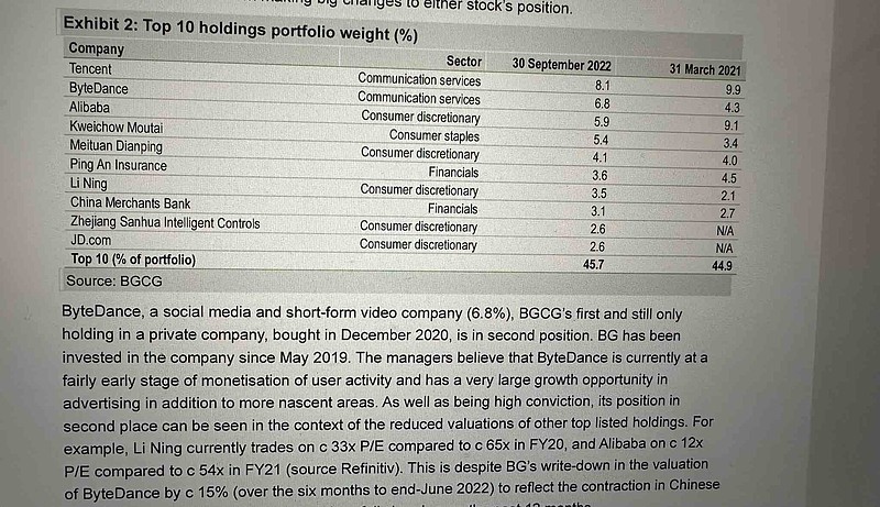BGCG(Baillie Gifford China Growth Trust) 最近在看英国柏基的BGCG这只基金，如... - 雪球