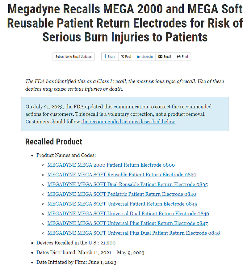 9428台，强生子公司I级召回 来源：器械之家，未经授权不得转载，且24小时后方可转载。2024年1月9日，美国食品和药物管理局（FDA）发布 ...