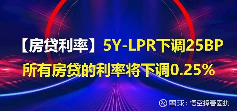 【房贷利率】5Y-LPR下调25BP，所有房贷的利率将下调0.25%！ 新闻背景：中国人民银行授权全国银行间同业拆借中心公布，2024年2月20日贷款市场报价利率（LPR）为：1年期LPR为3 ...