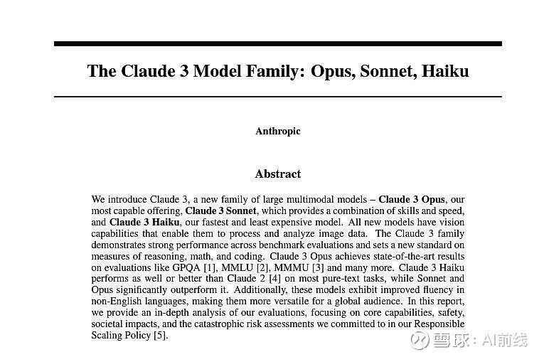 Claude 3终于来了，最强大模型易主？不，网友亲测了才算数！ 作者 | Tina 3 月 5 日 ，OpenAI 的最大竞争对手 ...