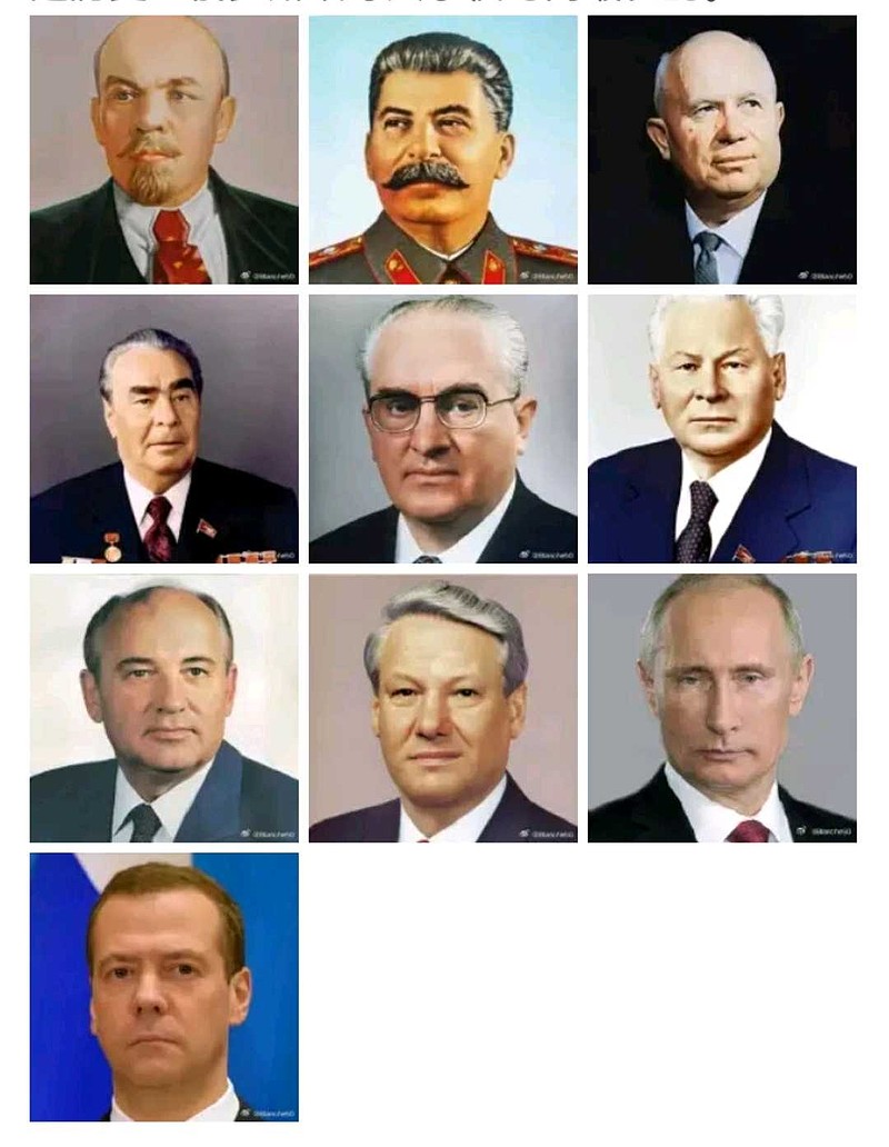 俄罗斯（前苏联）历任领导人列宁（1917-1924)斯大林（1924-1953)赫鲁晓夫（1953-1964)勃列日涅夫... - 雪球