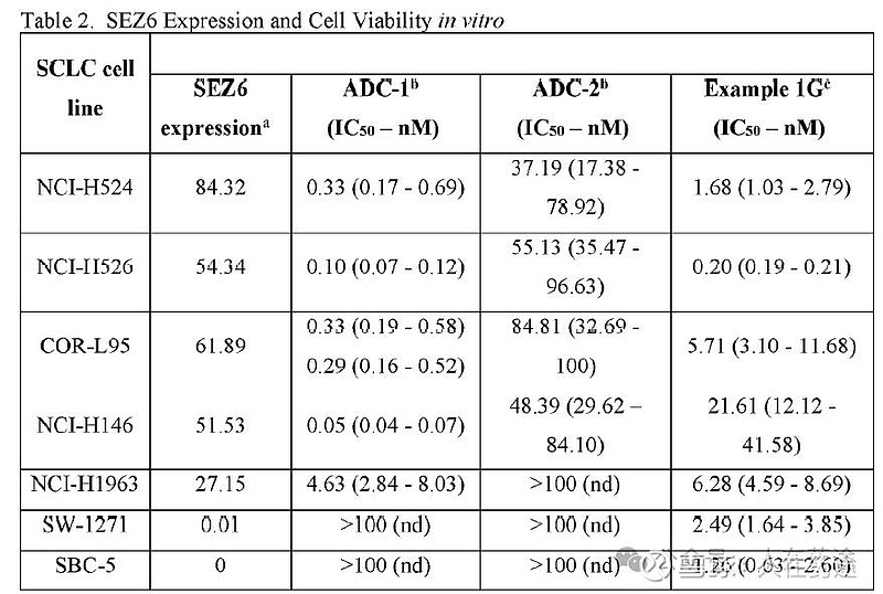 研发前沿|Abbvie的SEZ6 ADC与其新payload SCLC与SEZ6 小细胞肺癌 (SCLC) 是一种侵袭性神经内分泌癌,占所有 ...