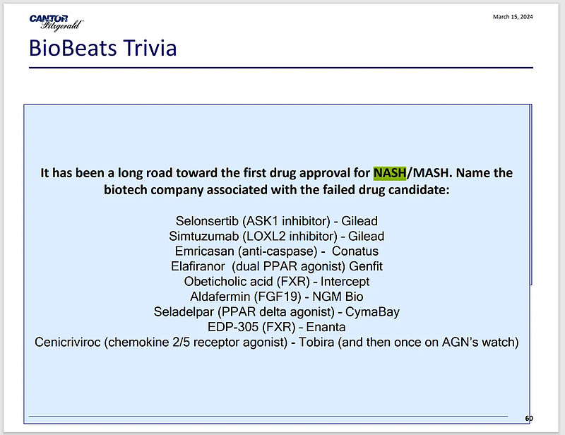 9款药物折戟NASH/MASH领域 回首往昔，2023年算是NASH（后更名为MASH）治疗领域黎明前夕的最后一抹暗夜。这一年 ...