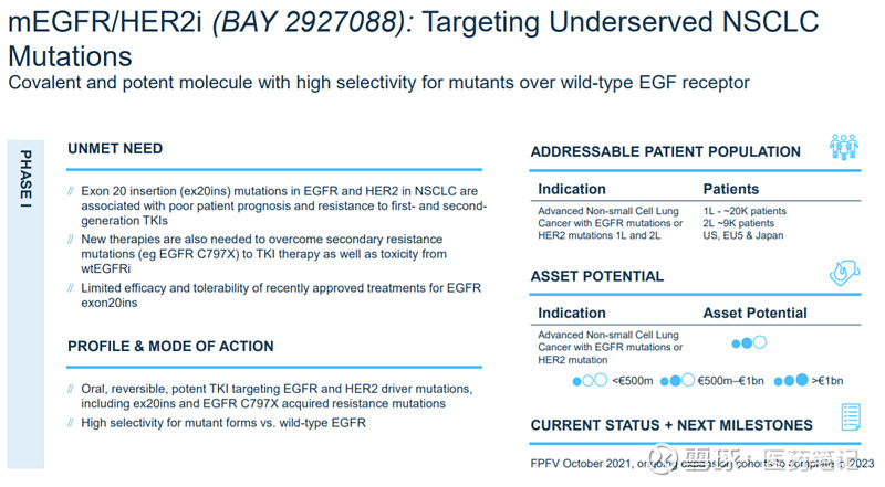 头对头K药：拜耳HER2小分子抑制剂启动NSCLC三期临床 Armstrong 2024年6月11日，拜耳在Clinicaltrials ...