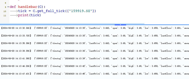 QMT量化软件（6）-tick数据结构 QMT的tick是L1的，对于大多数交易已经完全够用，据说今年会准备L2数据。Tick数据通常包括开盘价、最高价、最低价... - 雪球