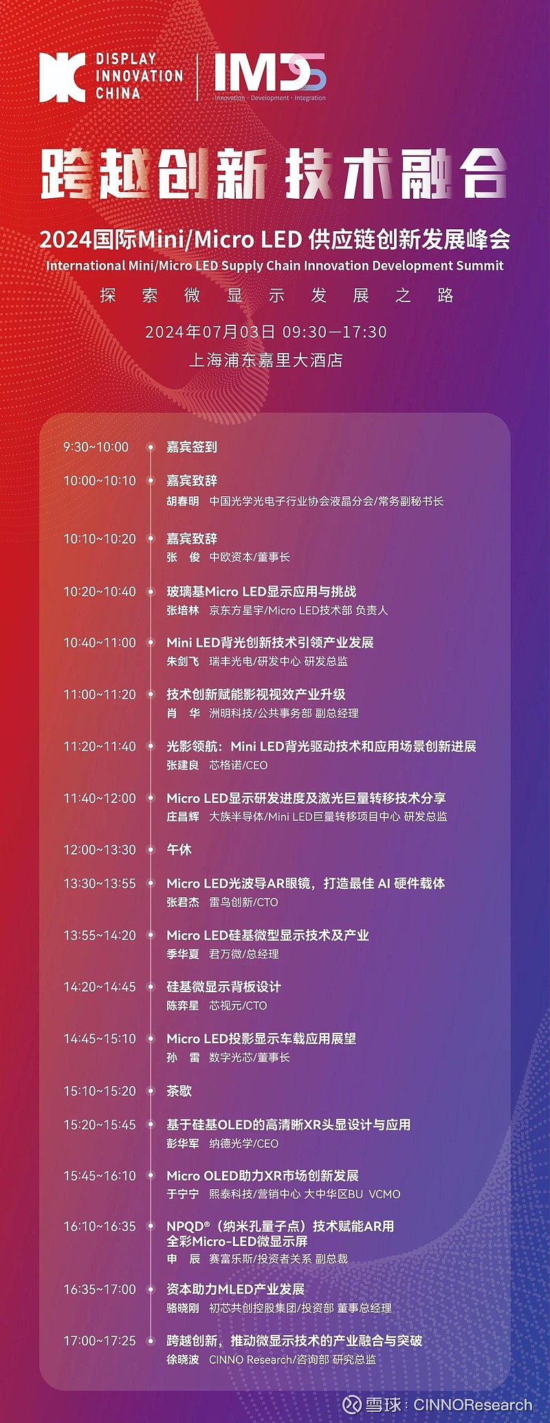 正式开幕！第四届国际Mini/Micro LED供应链创新发展峰会 2023年INMO Go、雷鸟X2和魅族MYVU等搭载硅基Micro ...