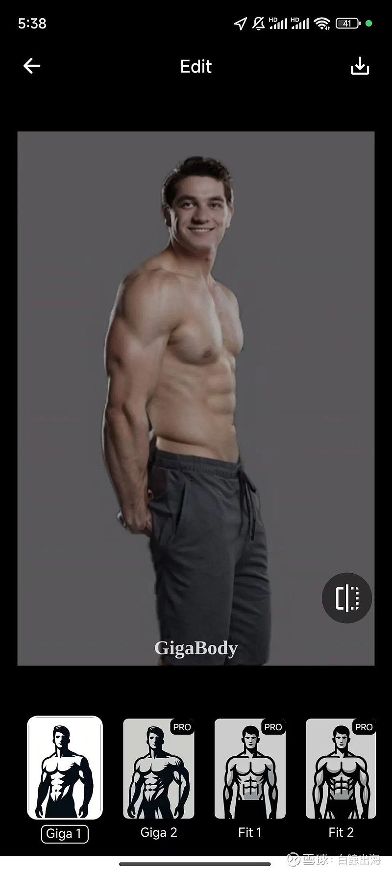 AI加持、男人的“美图秀秀”，登顶iOS总榜 上周六，一款名为 GigaBody: AI Muscle filter 的产品，超过暑期大热门 ...