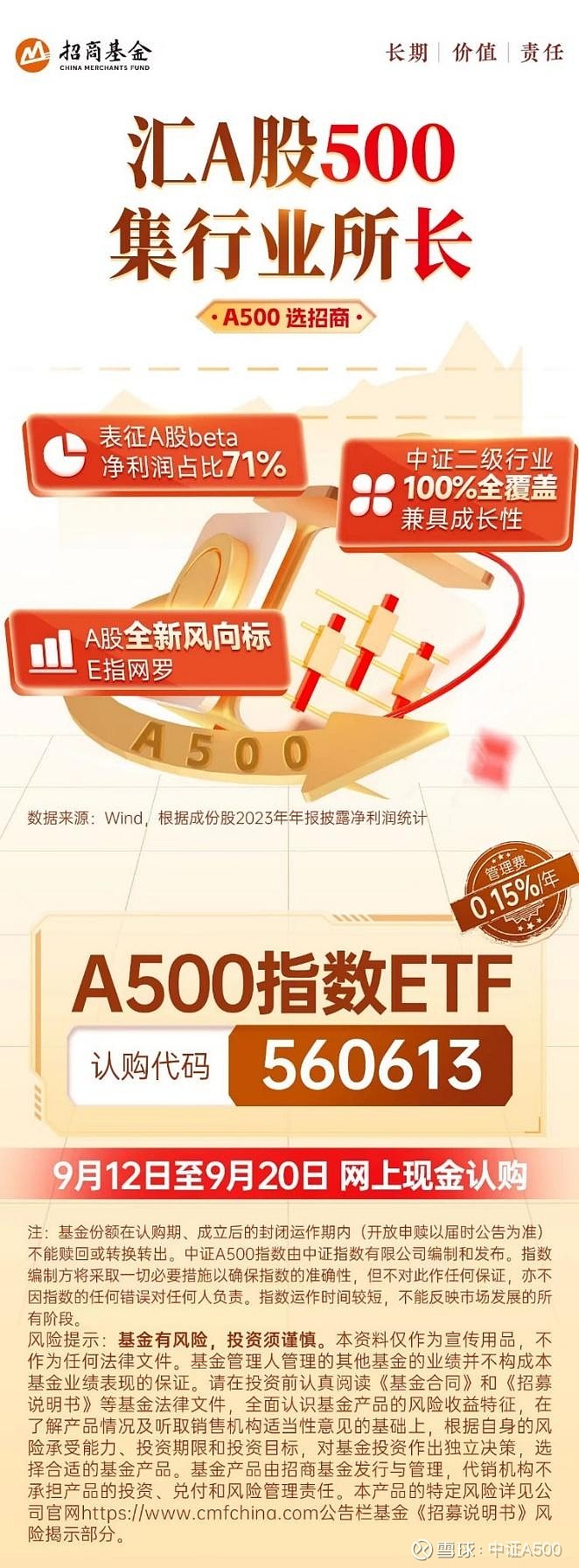 A500指数ETF（560613）有三种认购方式，你了解吗？ 近日来破圈“刷屏”的 中证A500ETF 的集中发行，成了当前市场的一抹亮色。 ETF“抢跑”在标的指数发布前发行，可谓... - 雪球