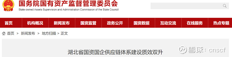 湖北省：12家省级供应链企业共搭建9个供应链平台，成交额突破1494亿元！ 近年来，湖北省供应链体系建设卓有成效。来源：国务院国资委2024年 ...