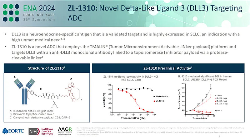 DLL3 ADC峰回路转，SCLC治疗突破有望 几乎所有靶点的成药都会走过一段漫长又波折的旅程，Delta样配体3（DLL3）靶点正在经历这样的故事。DLL3靶点成名于... - 雪球