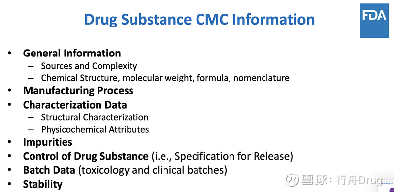 FDA篇1：IND阶段CMC关注点 点击上方的 行舟Drug 添加关注 FDA在新药临床开始前对于CMC的考量，主要包括原料药生产，毒理批次与 ...