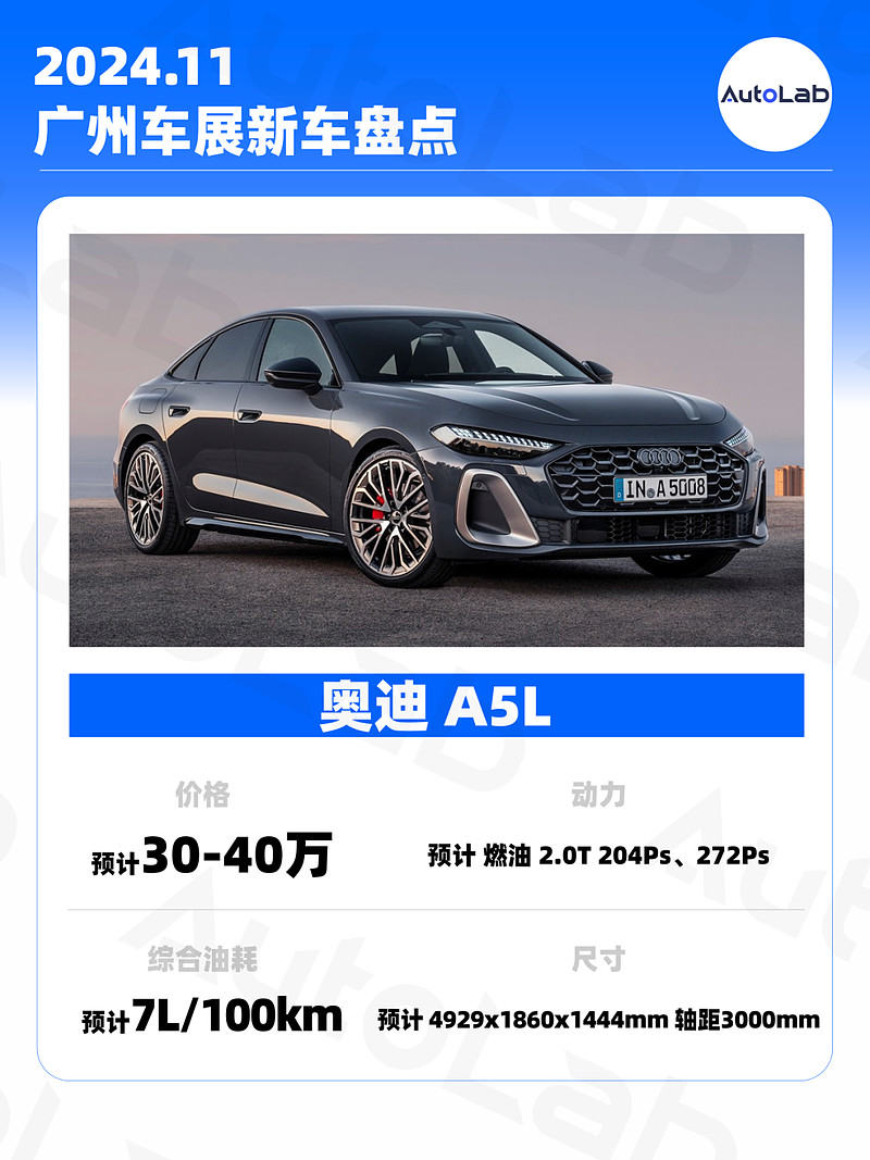 广州车展最值得关注的8款新车 又迎来一年一度的广州车展，我们又将会看到一大波新车即将像下饺子一样地上市与我们见面。其中不乏即将取代A4L的A5L、“坪... - 雪球