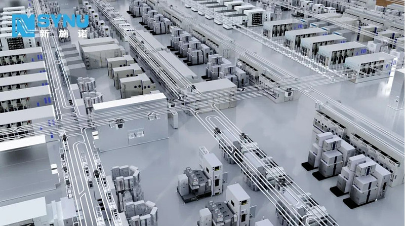 新施诺第五代天车助力半导体智能制造体系持续升级! 在晶圆厂内，AMHS自动物料搬送系统是半导体产业链中极其关键的环节。作为半导体智能制造体系的 ...
