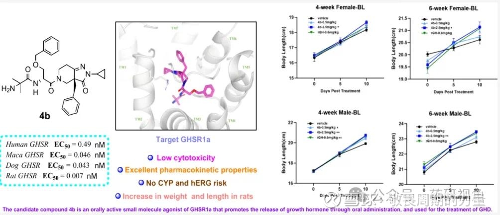 $长春高新(SZ000661)$ 【JMC】 长春高新 核心子公司金赛药业：新型口服GHSR-1a激动剂的设计、优化及治... - 雪球