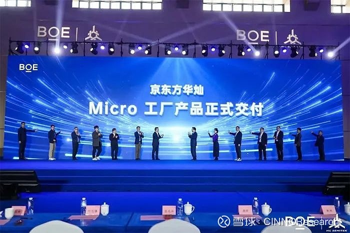 总投资23亿元！京东方华灿光电Micro LED产线正式交付，COW/COC、MPD新品亮相 3月19日， 京东方 华灿光电 Micro ...