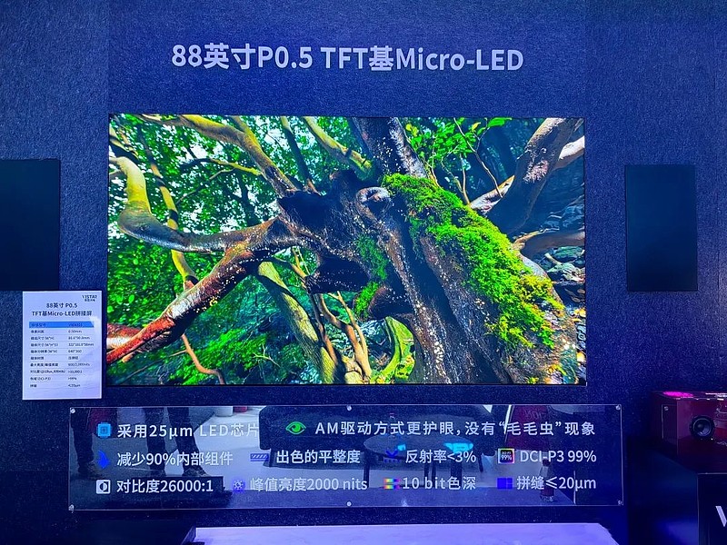 辰显光电亮剑全球最薄TFT Micro-LED显示屏 显示技术的发展浪潮奔涌向前，Micro-LED以其无与伦比的性能潜力，吸引着显示行业的 ...