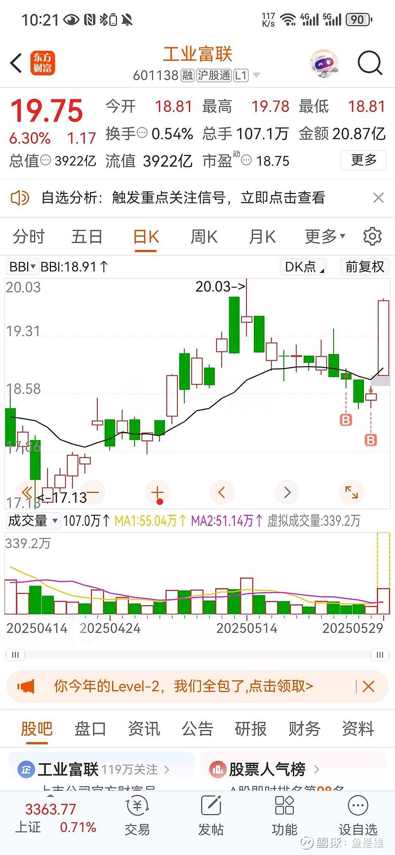 $工业富联(SH601138)$ 兄弟们，这一波抄底怎么样 - 雪球