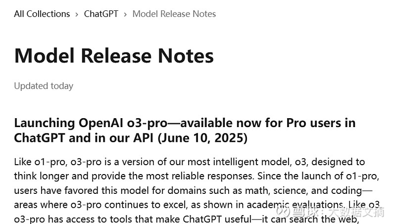 刚刚！OpenAI 上线 o3-pro，性能碾压 Gemini 与 Claude，重新定义... 大数据文摘出品 刚刚！OpenAI发布了它 ...