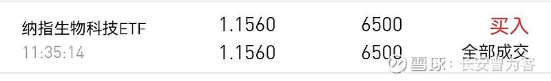 $纳指生物科技ETF(SH513290)$ 今天加了点，之前2000块套了半年了 - 雪球