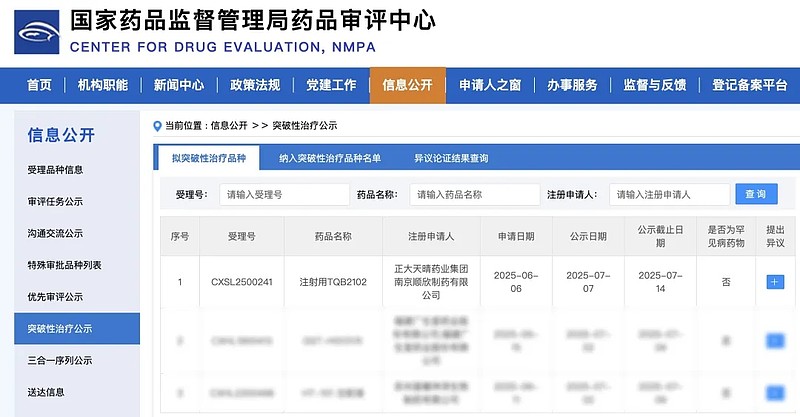 HER2阳性乳腺癌临床破局希望 TQB2102拟纳入突破性治疗品种 近日，$中国生物制药(01177)$ 自主研发的双特异性抗体偶联药物 ...