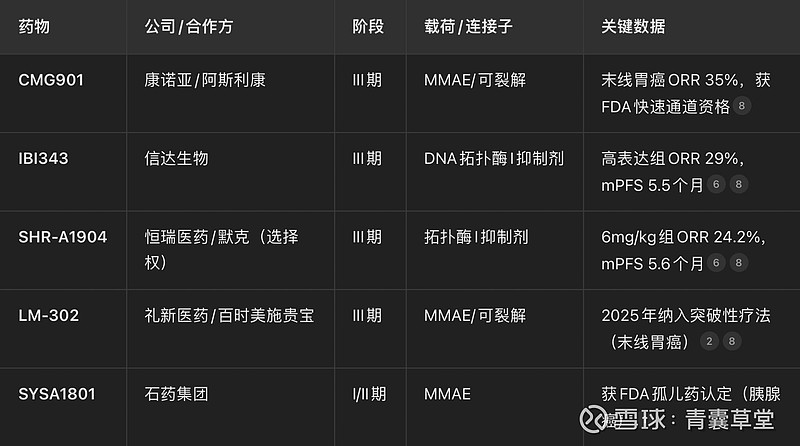 Claudin 18.2靶点相关 以下是全球范围内Claudin 18.2靶点相关药物研发及商业化情况的系统性梳理，涵盖已上市产品、核心在研 ...