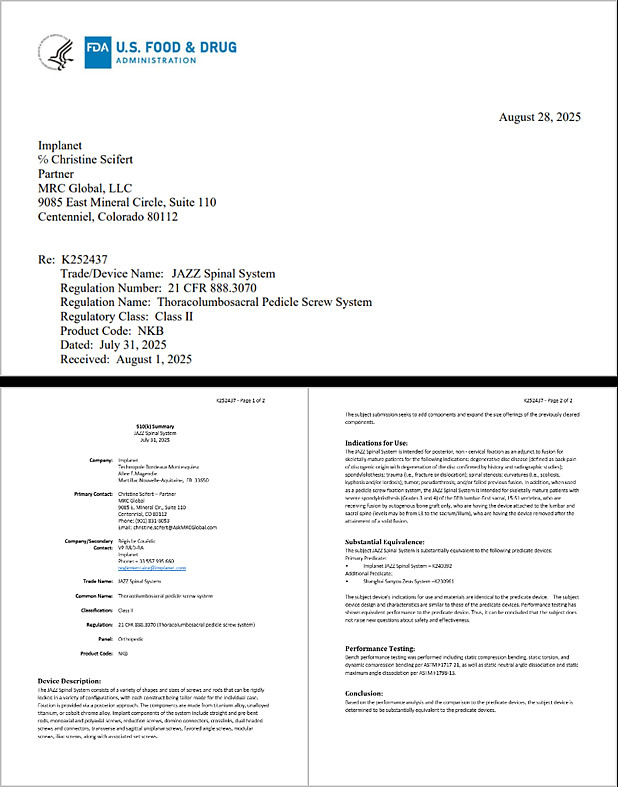 三友医疗Zeus脊柱内固定系统认证升级，获FDA510(k)认证，国际化征程持续提速 近日， 三友医疗 （688085.SH）创新产品Zeus ...