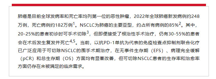 美国FDA同意君实生物开展JS207（PD-1/VEGF双抗）新辅助治疗非小细胞肺癌的Ⅱ/Ⅲ期临床研究 $君实生物(01877)$ $君实生物 ...