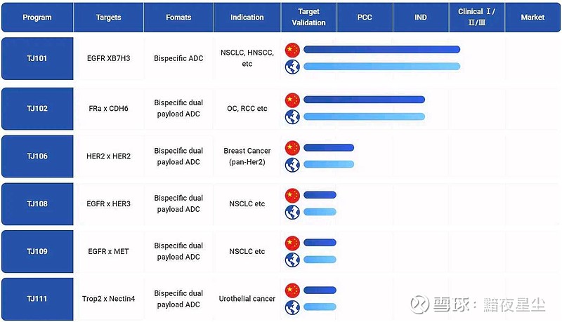 $康宁杰瑞制药-B(09966)$ 拓济医药的双毒素EGFR/HER3 ADC都授权出去了。 康宁杰瑞制药 的双毒素EG... - 雪球